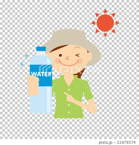 反中暑的女性例證-插圖素材 [22878574] - PIXTA圖庫