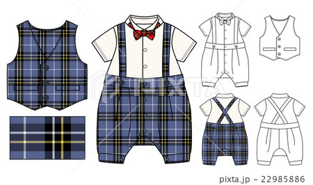 フォーマルベビー服のハンガーイラストのイラスト素材 [22985886] - PIXTA