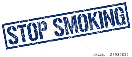 stop smoking blue grunge square rubber stampのイラスト素材 [22986835] - PIXTA