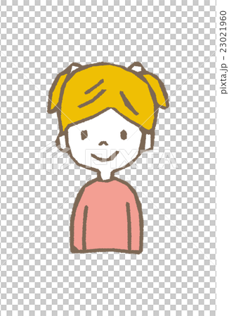 Girl [Line drawing/Series] - Stock Illustration [23021960] - PIXTA