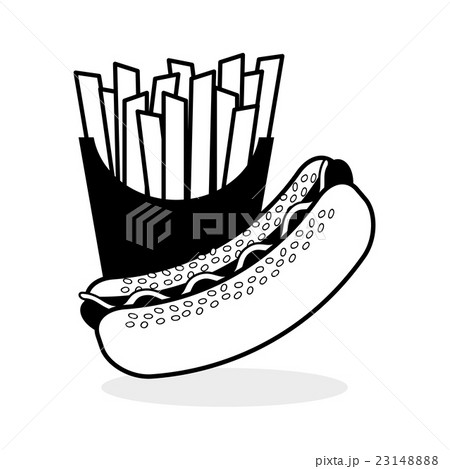 Flat illustration about fast food designのイラスト素材 [23148888] - PIXTA
