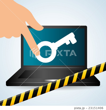 Security system design, warning conceptのイラスト素材 [23151406] - PIXTA