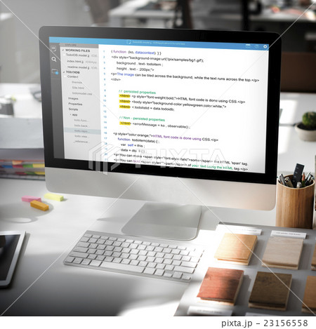 Php Programming Html Coding Cyberspace Conceptの写真素材 [23156558] - PIXTA