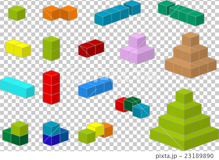 Colorful block - Stock Illustration [23189890] - PIXTA