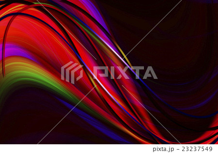 Red falling wave coated shining curveのイラスト素材 [23237549] - PIXTA