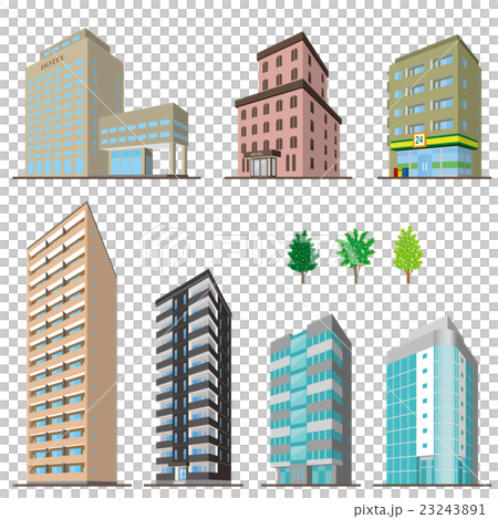 Building / solid figure - Stock Illustration [23243891] - PIXTA