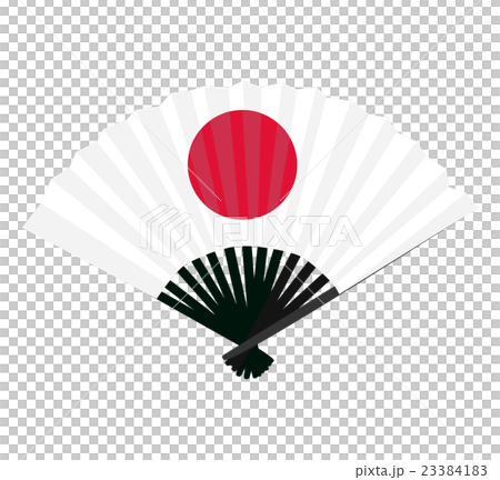 Japanese flag fan - Stock Illustration [23384183] - PIXTA