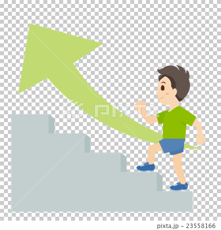 Stair step child child boy - Stock Illustration [23558166] - PIXTA