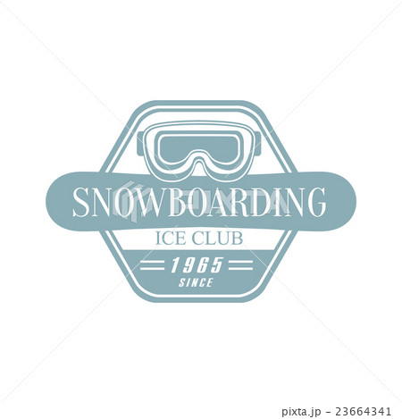 Snowboarding Ice Club Emblem Designのイラスト素材 [23664341] - PIXTA