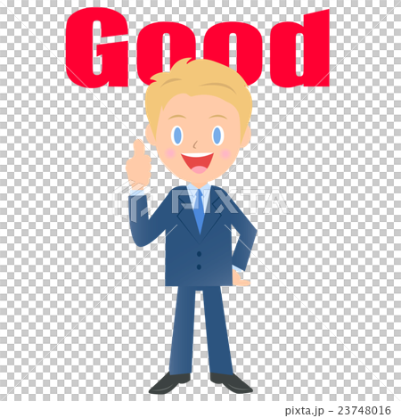 Businessman showing Good, illustration material... - Stock Illustration ...