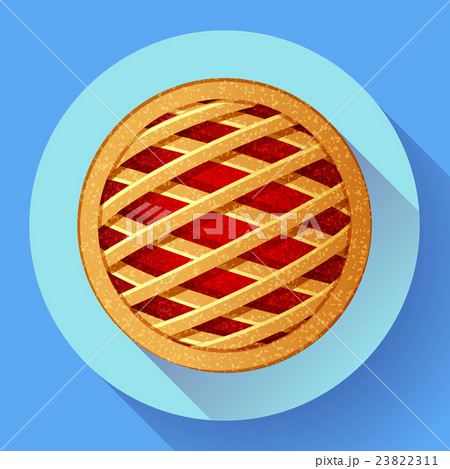 Apple Pie vector icon Flat designed styleのイラスト素材 [23822311] - PIXTA