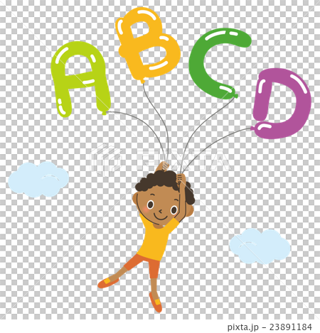 Alphabet balloons and children - Stock Illustration [23891184] - PIXTA