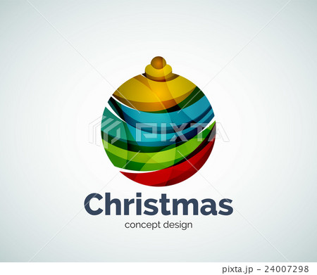 Vector Christmas ball logo templateのイラスト素材 [24007298] - PIXTA