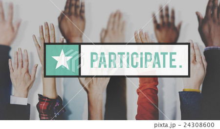 Participate Collaboration Support Involved Conceptの写真素材 [24308600] - PIXTA
