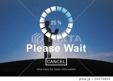 Please Wait Processing Loading Icon Conceptの写真素材 [24474834] - PIXTA