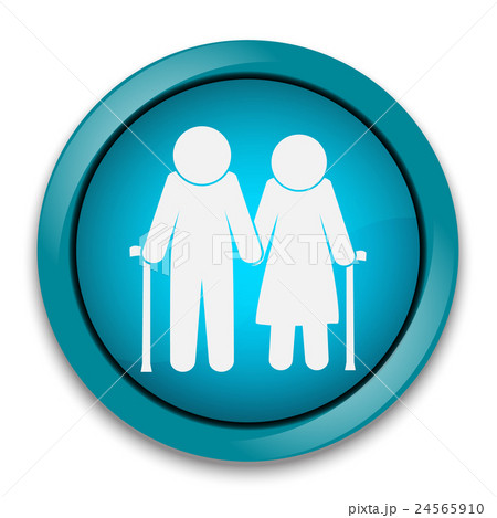 Elderly symbol. old people iconのイラスト素材 [24565910] - PIXTA
