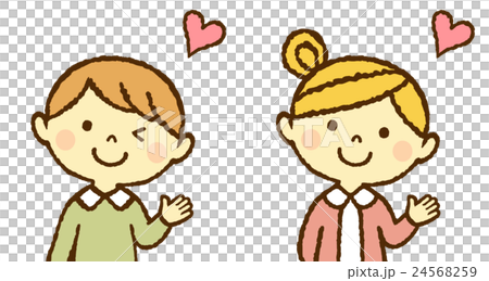 Infant boy Girls guide - Stock Illustration [24568259] - PIXTA