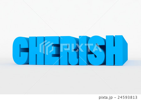 Big 3D bold text - cherishのイラスト素材 [24593813] - PIXTA
