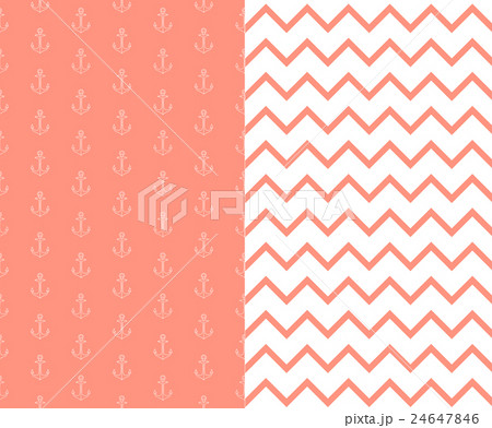 Seamles patterns set in vintage styleのイラスト素材 [24647846] - PIXTA