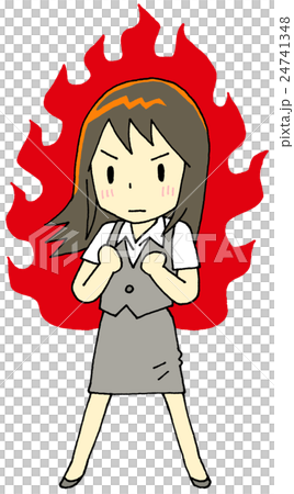 Burning lady - Stock Illustration [24741348] - PIXTA