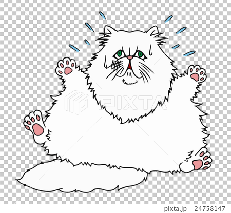 A panicking cat - Stock Illustration [24758147] - PIXTA