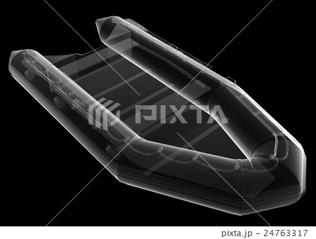 isolated transparent rubber boatのイラスト素材 [24763317] - PIXTA