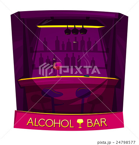 Alcohol bar concept design, vector illustrationのイラスト素材 [24798577] - PIXTA