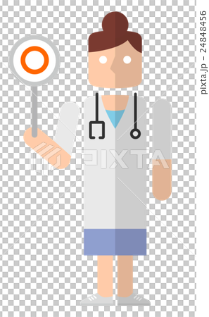 Female doctor: answer correct answer - Stock Illustration [24848456 ...