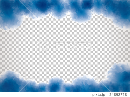 watercolor Indigo watercolor frame - Stock Illustration [24892758] - PIXTA