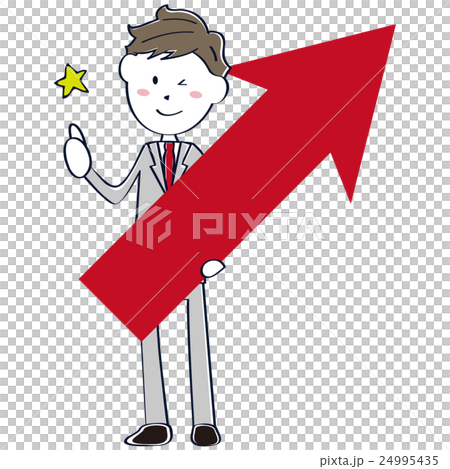 Cute drawing drawings handsome salaryman gray... - Stock Illustration ...