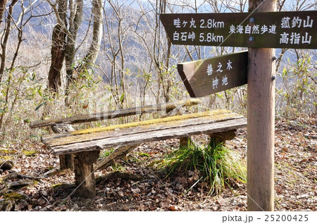 甲相国境尾根 城ヶ尾峠の写真素材 [25200425] - PIXTA