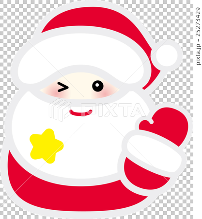 Santa smile ☆ Star wink - Stock Illustration [25273429] - PIXTA