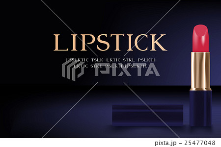 Lipstick pink color and lipstick textのイラスト素材 [25477048] - PIXTA