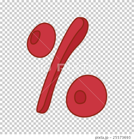 Percentage icon, cartoon style - Stock Illustration [25573693] - PIXTA