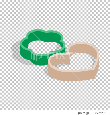 Cookie cutters icon, isometric 3d style - Stock Illustration [25574488 ...