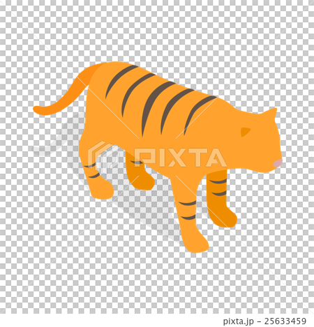 Tiger icon, isometric 3d style - Stock Illustration [25633459] - PIXTA