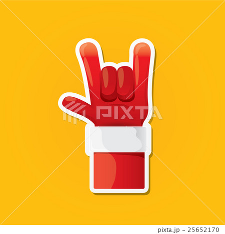vector Santa Claus hand rock n roll iconのイラスト素材 [25652170] - PIXTA