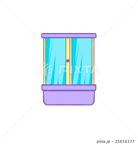 Shower cubicle icon in cartoon styleのイラスト素材 [25656377] - PIXTA