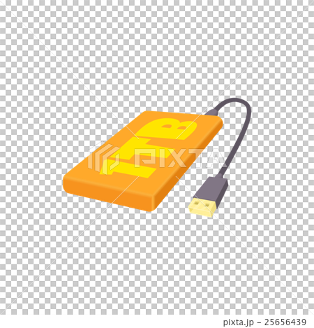 External hard drive 1tb icon, cartoon style - Stock Illustration ...