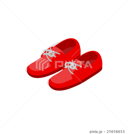 Pair of red shoes icon, isometric 3d styleのイラスト素材 [25656653] - PIXTA