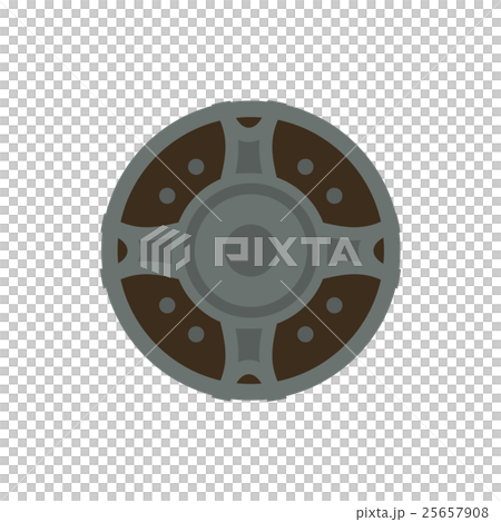 Ancient round shield icon, flat style - Stock Illustration [25657908 ...