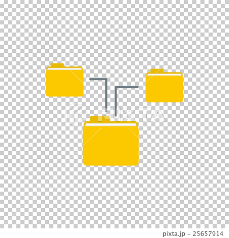 Folders structure icon, flat style - Stock Illustration [25657914] - PIXTA