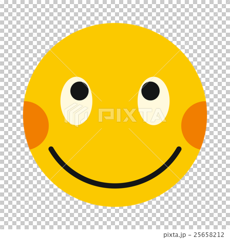Embarrassing smiley icon, flat style - Stock Illustration [25658212 ...