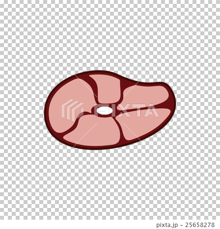 Piece of meat veal icon, flat style - Stock Illustration [25658278] - PIXTA