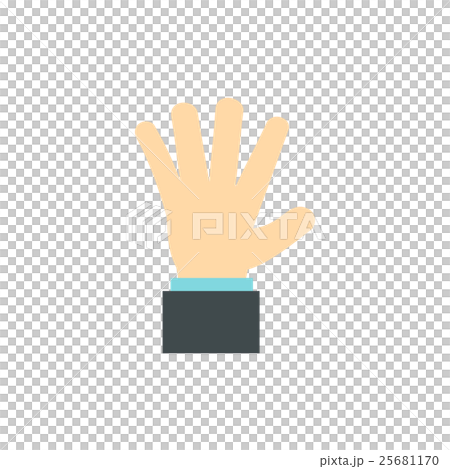 Palm up icon, flat styleのイラスト素材 [25681170] - PIXTA