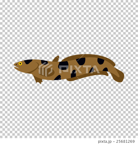 Snakehead icon, flat style - Stock Illustration [25681269] - PIXTA
