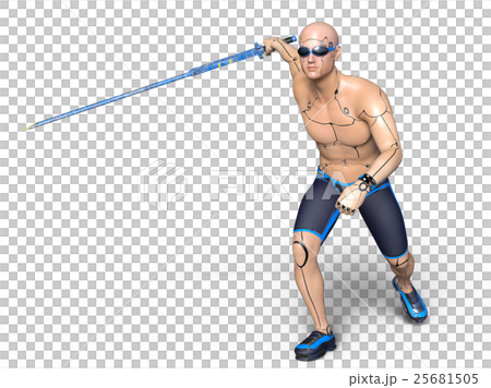 Cyborg Swordsman - Stock Illustration [25681505] - PIXTA