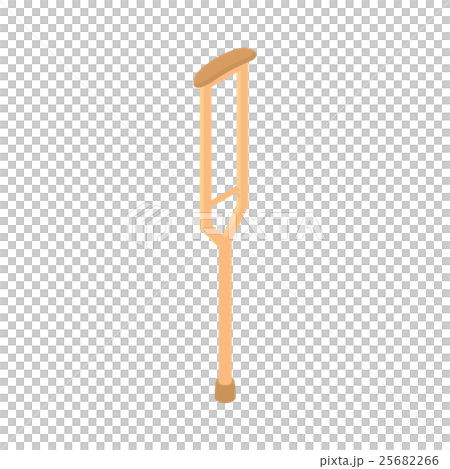 Axillary crutche icon, cartoon style - Stock Illustration [25682266 ...