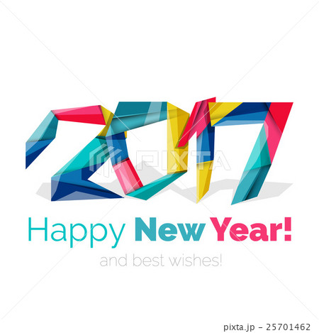 2017 Christmas and New Year Geometric Bannerのイラスト素材 [25701462] - PIXTA