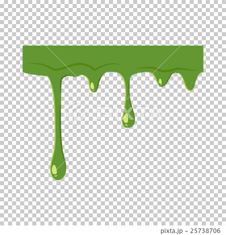 Oozing slime isolated on white background - Stock Illustration ...